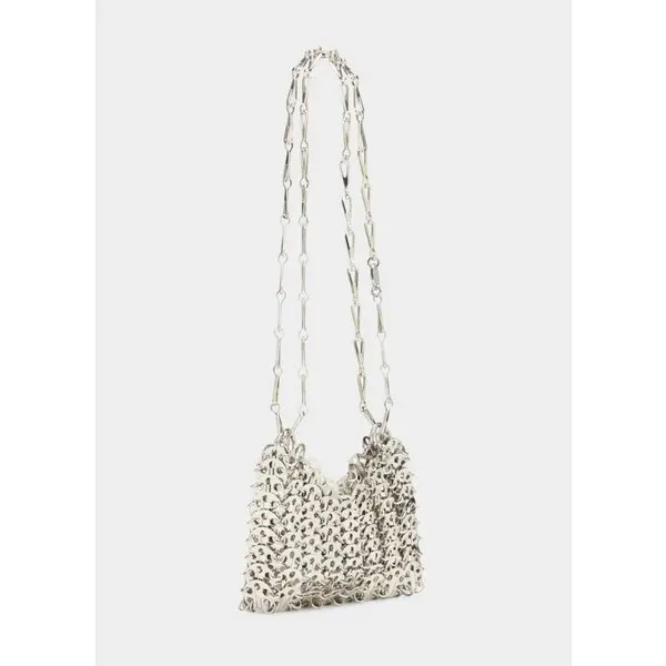 Rabanne Nano 69 Metallic Disc Crossbody Bag