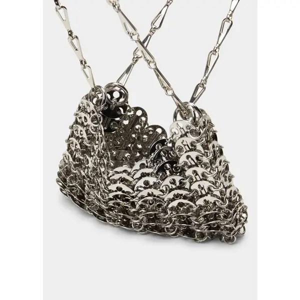 Rabanne Nano 69 Metallic Disc Crossbody Bag
