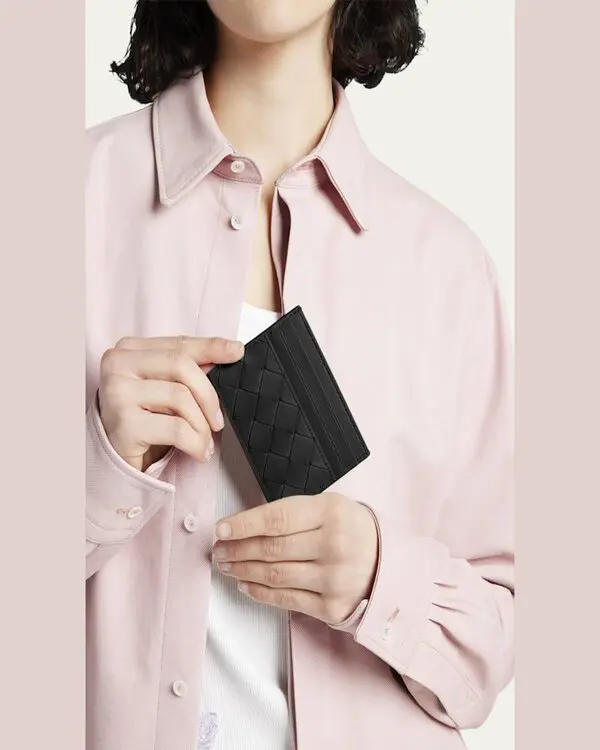 Bottega Veneta Credit Card Case - Black