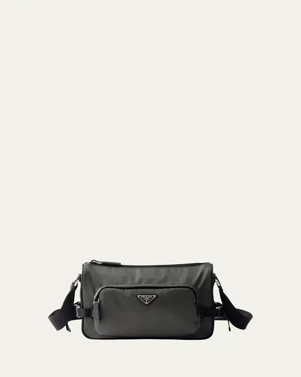 Prada Re-nylon Crossbody Bag - Grey