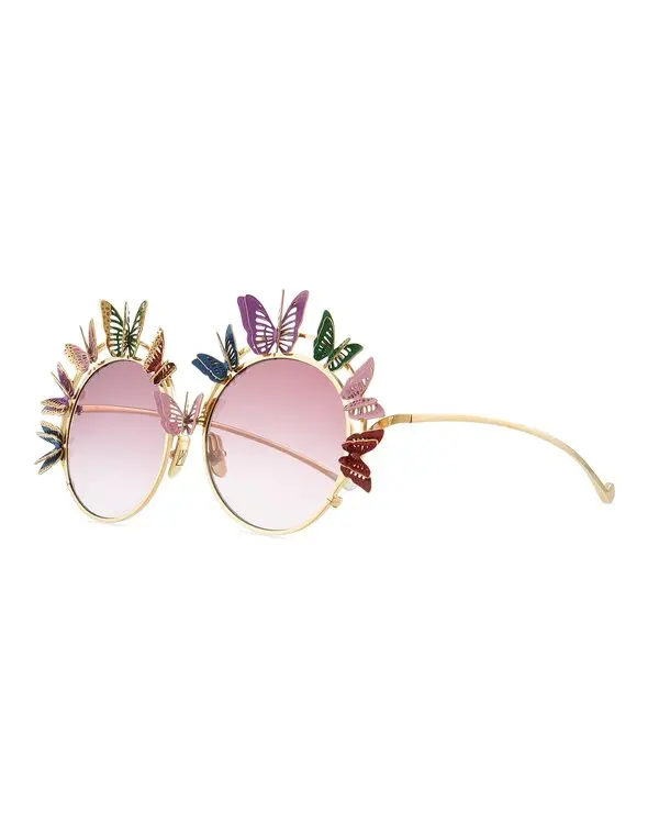 Anna-Karin Karlsson The Butterfly Round Sunglasses