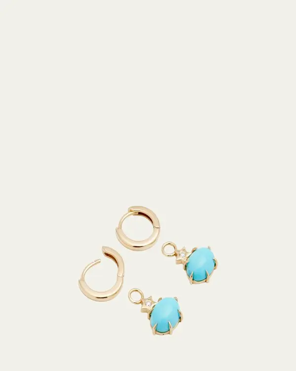 ANDREA FOHRMAN Mini Cosmo Hoop Earrings