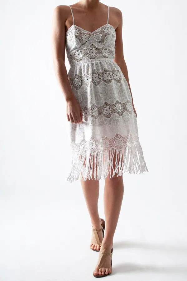 Miguelina Hollis Fringe Dress