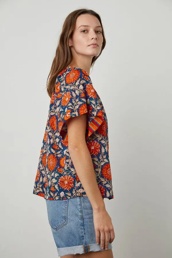 Velvet By Graham & Spencer Destiny Printed Blouse