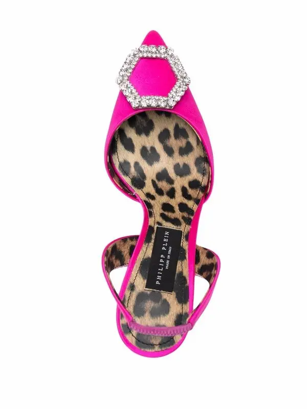 Philipp Plein Crystal Embellished High-heeled Pumps - Pink