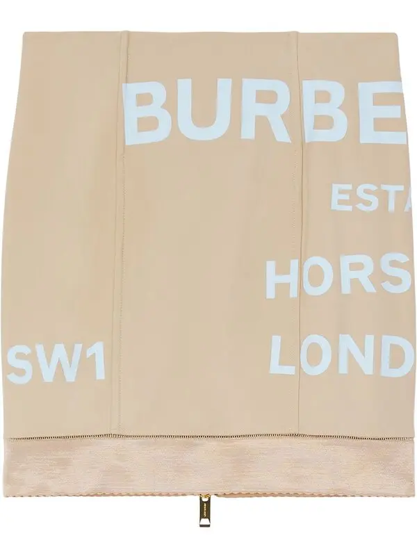 Burberry Mini Skirt With Horseferry Print