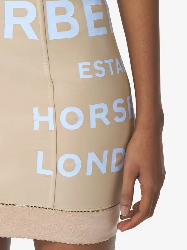 Burberry Mini Skirt With Horseferry Print