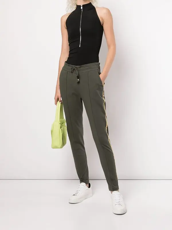 MADISON MAISON Side-stripe Track Pants - Green