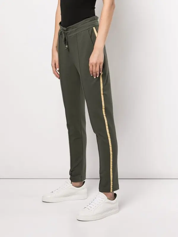 MADISON MAISON Side-stripe Track Pants - Green