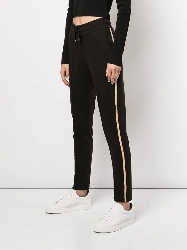 MADISON MAISON Side-stripe Track Pants - Black