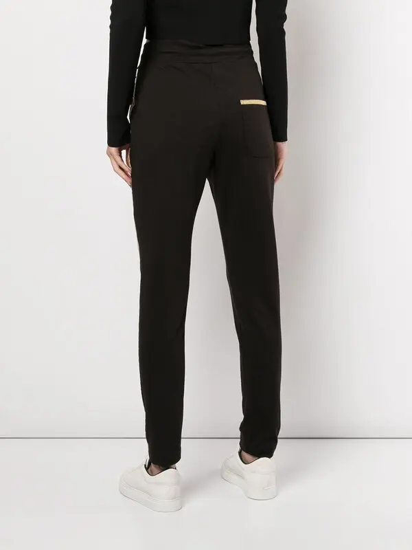 MADISON MAISON Side-stripe Track Pants - Black
