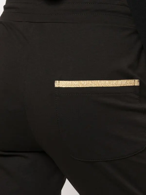 MADISON MAISON Side-stripe Track Pants - Black