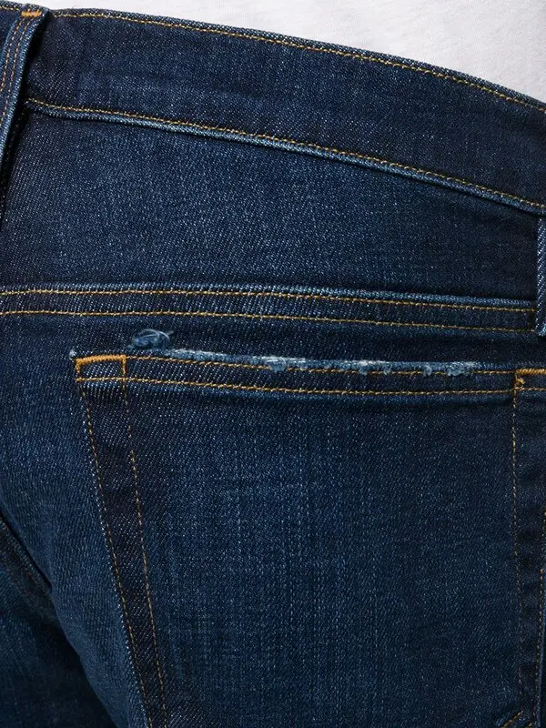 FRAME Mid-rise Straight-leg Jeans - Blue