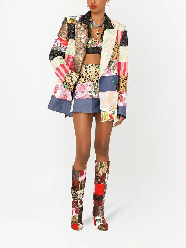 Dolce & Gabbana Patchwork Mix-print Blazer