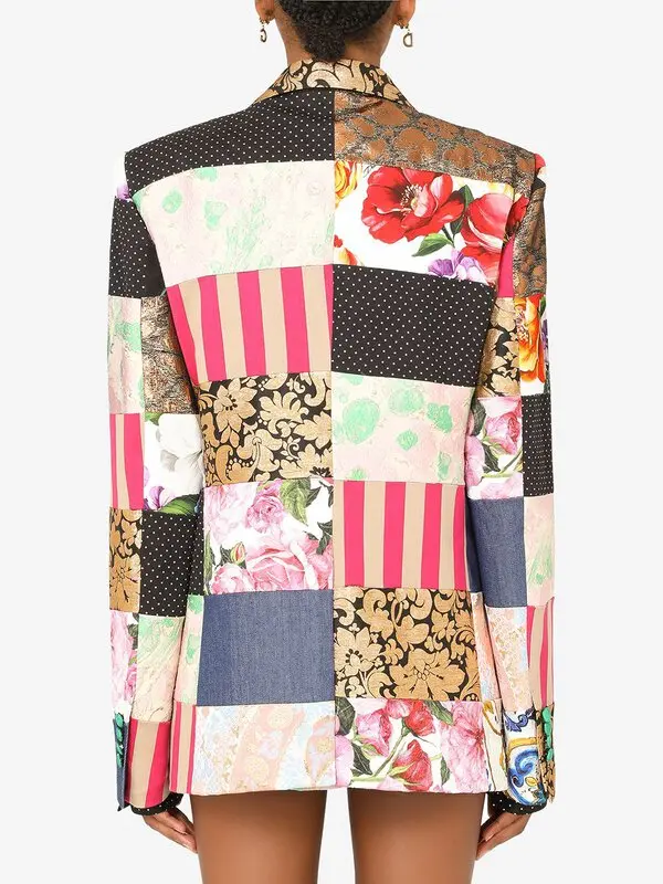 Dolce & Gabbana Patchwork Mix-print Blazer