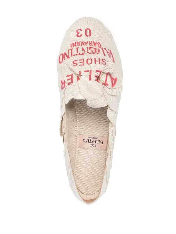 Valentino Garavani Atelier 03 Rose Edition Espadrilles - Neutrals