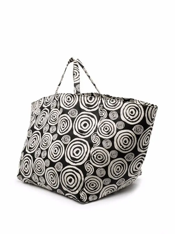 10 CORSO COMO Spiral Print Canvas Tote