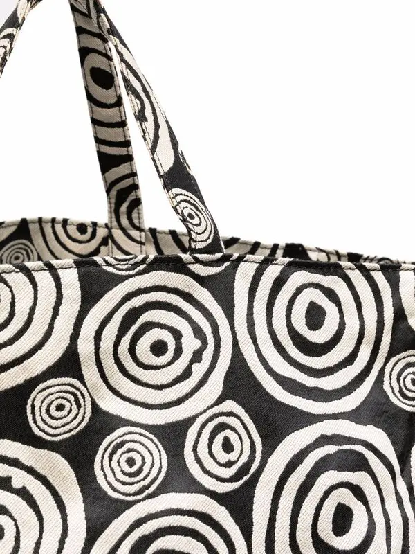 10 CORSO COMO Spiral Print Canvas Tote