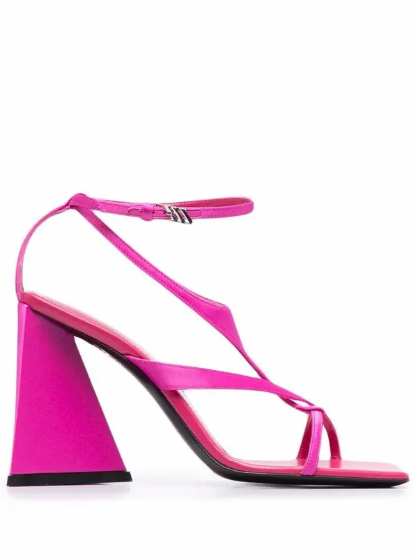 Attico 100mm Strappy Sandals - Pink