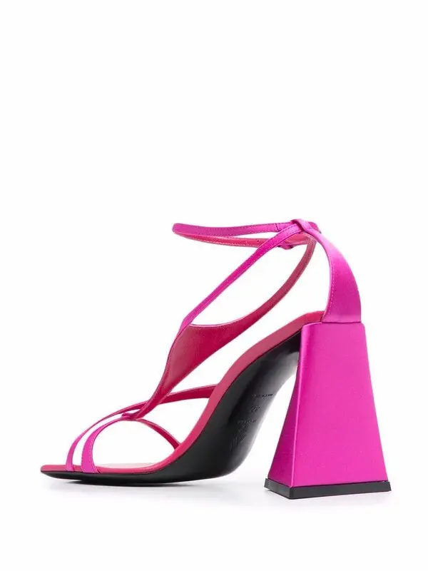 Attico 100mm Strappy Sandals - Pink