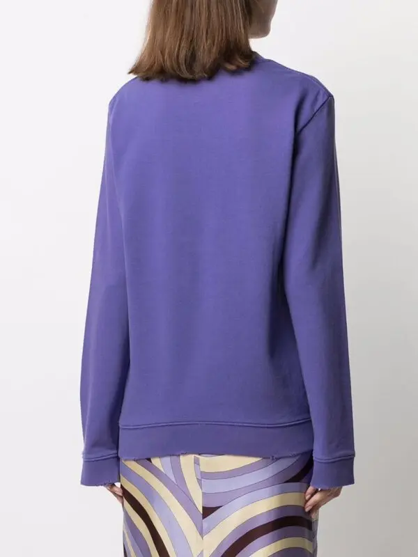Raf Simons Photograph Print Sweatshirt - Purple