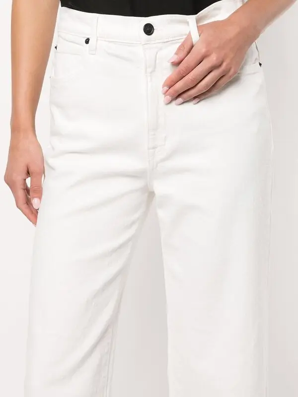 SLVRLAKE Grace Cropped Jeans - White