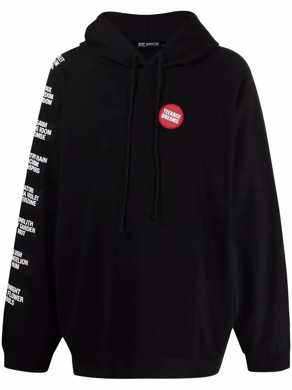 Raf Simons Oversized Patch-embellished Hoodie
