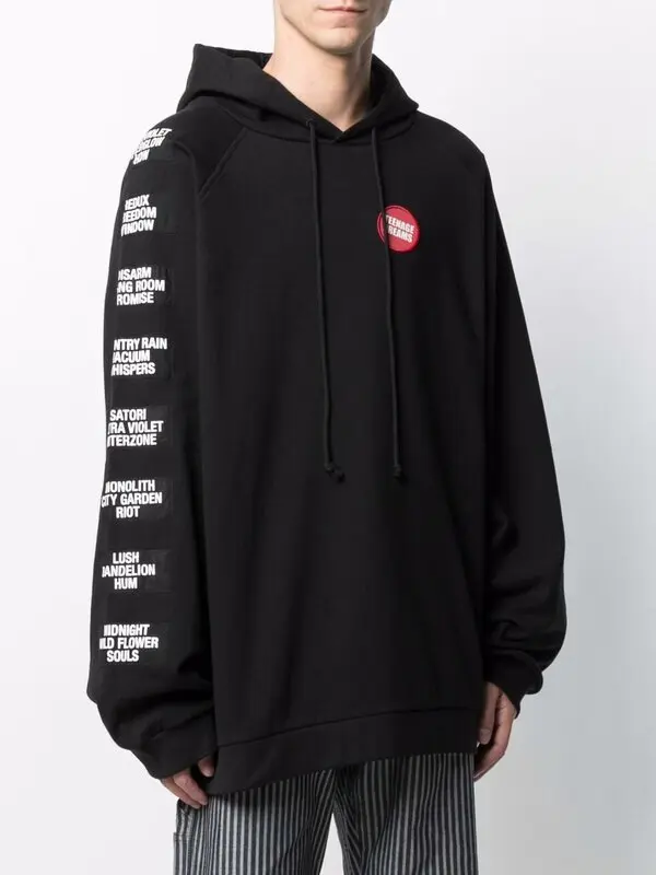 Raf Simons Oversized Patch-embellished Hoodie