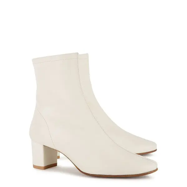 By Far Sofia 65 Off- Leather Ankle Boots