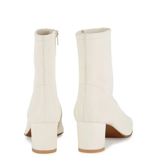 By Far Sofia 65 Off- Leather Ankle Boots