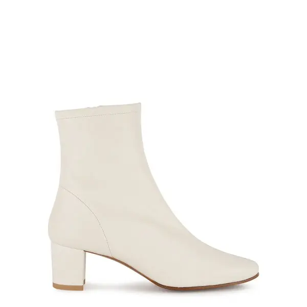 By Far Sofia 65 Off- Leather Ankle Boots