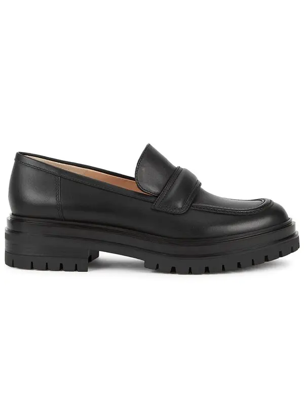 GIANVITO ROSSI Argo 40 Leather Loafers