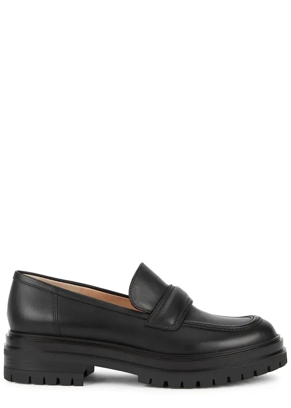 GIANVITO ROSSI Argo 40 Leather Loafers