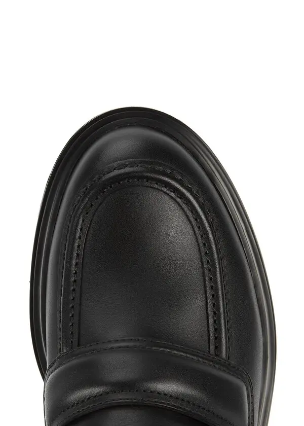 GIANVITO ROSSI Argo 40 Leather Loafers