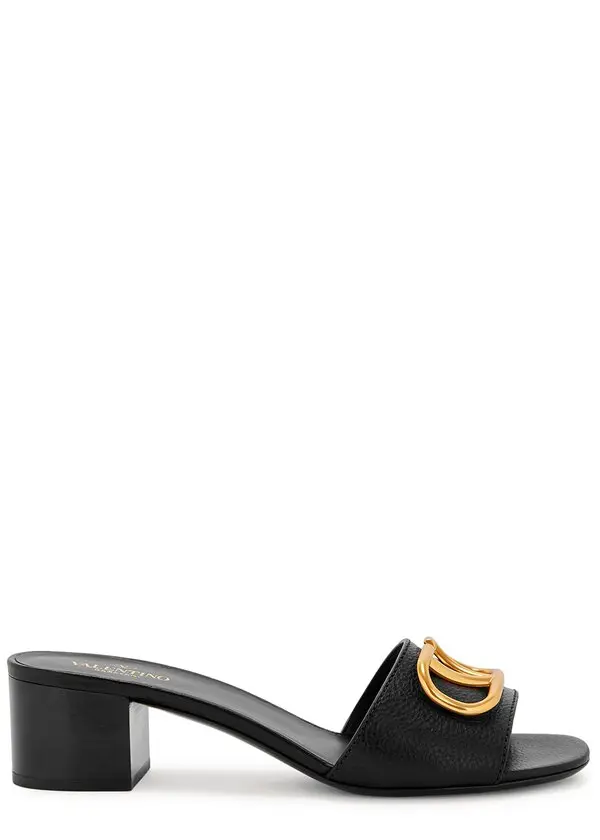 Valentino Garavani Vlogo 45 Leather Mules