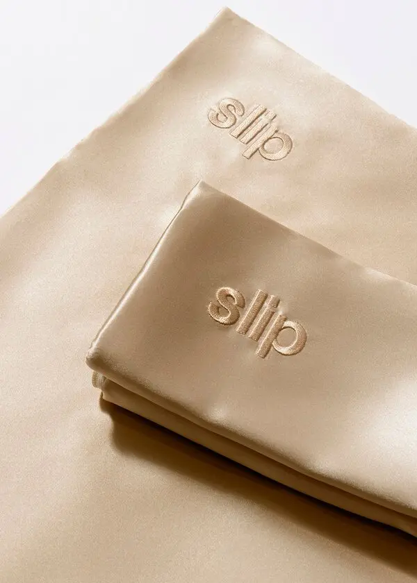 Slip Silk Pillowcase Beyond Beauty, Cotton, Anti-ageing - Caramel