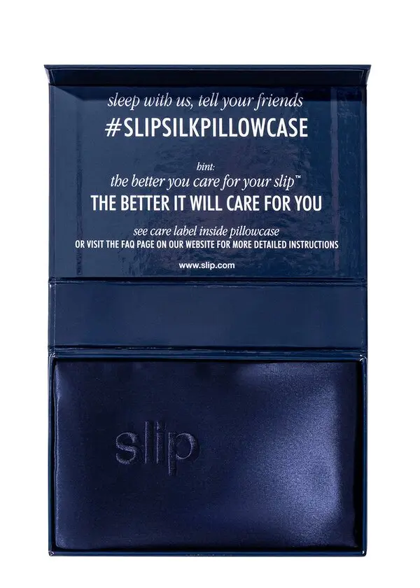 Slip Silk Pillowcase Navy