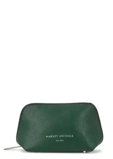 HARVEY NICHOLS Small Cosmetics Case - Forest Green