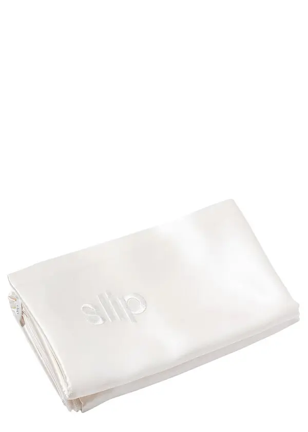 Slip Silk Pillowcase Beyond Beauty, Cotton, Mulberry - White