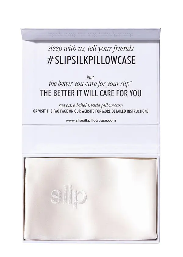 Slip Silk Pillowcase Beyond Beauty, Cotton, Mulberry - White