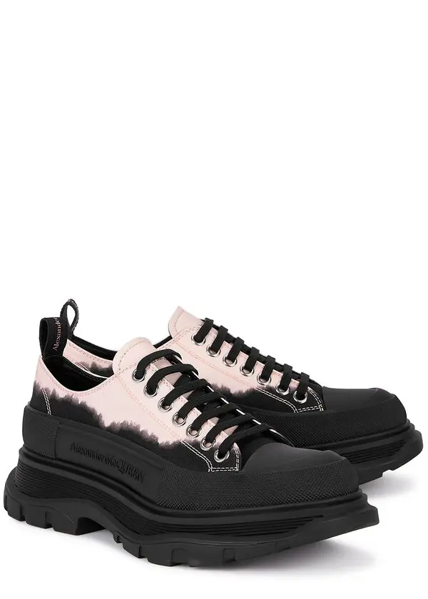 Alexander McQueen Tread Slick Tie-dye Canvas Sneakers