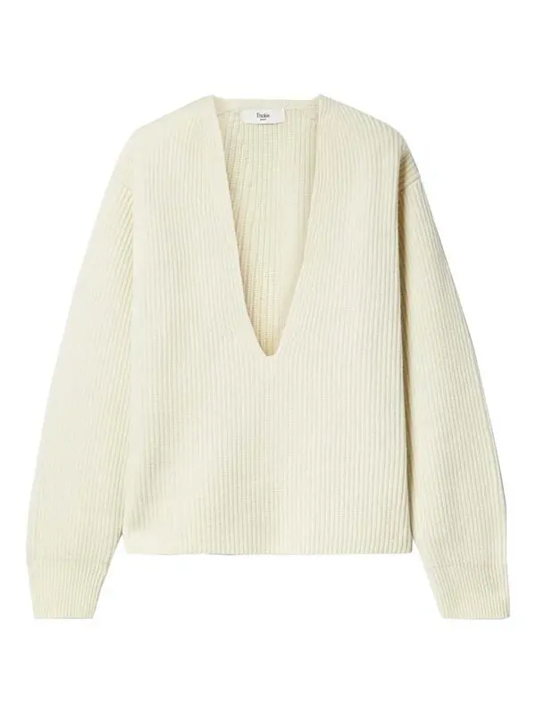 THE FRANKIE SHOP Ribbed Wool Sweater
