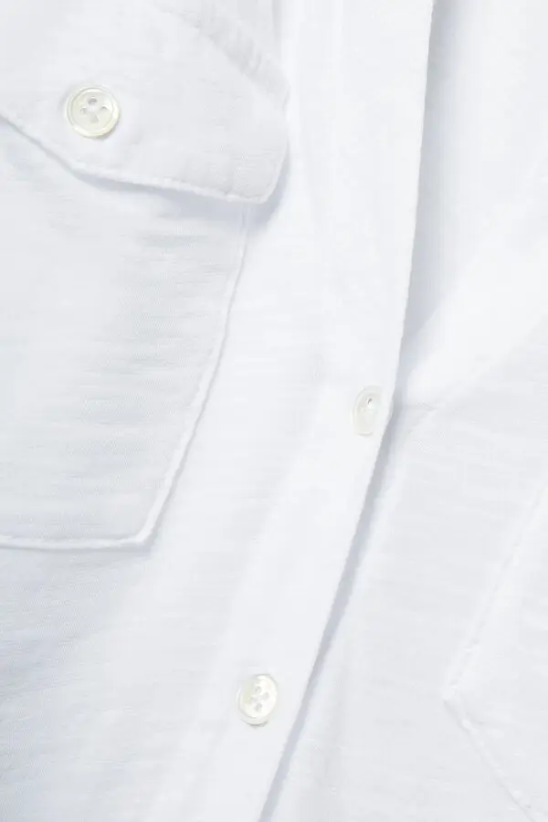 JAMES PERSE Slub Supima Cotton Shirt - White