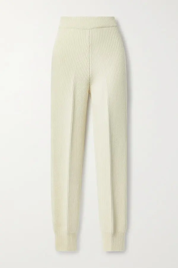 THE FRANKIE SHOP Ribbed Wool Track Pants