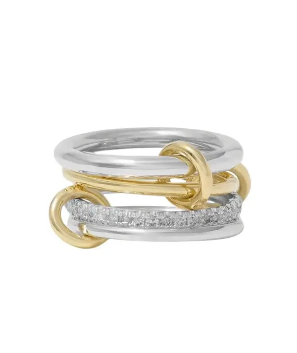 SPINELLI KILCOLLIN Nimbus Set Of Four Diamond Rings - Gold