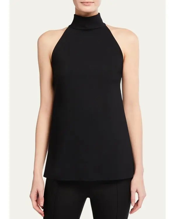 Chiara Boni La Petite Robe Tiffy Solid Halter Top - Black