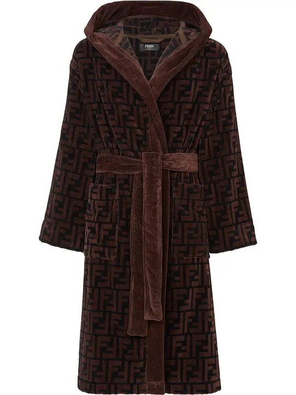 Fendi Ff Ogo Cotton Robe
