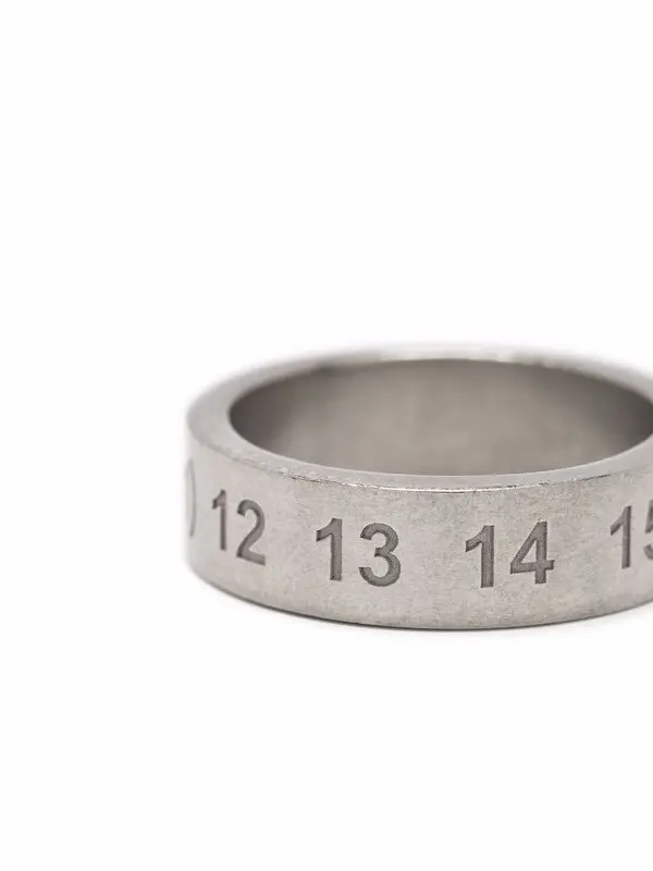 MAISON MARGIELA Numbers Motif Engraved Ring