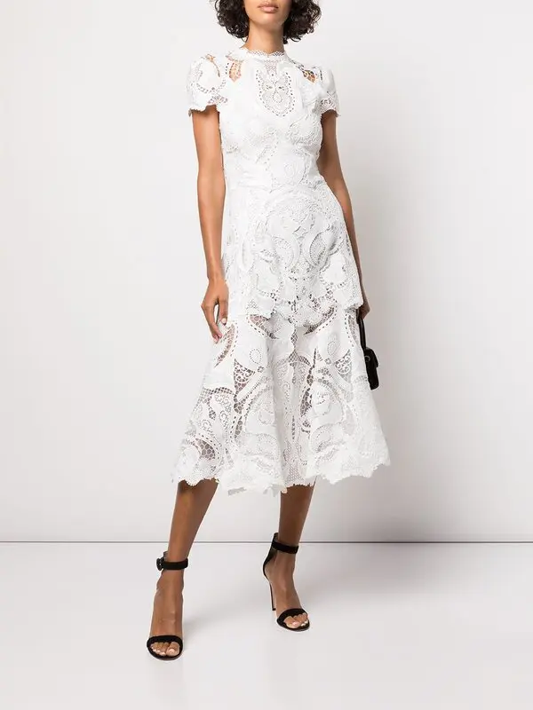 Simkhai Cut-out Detail Midi Dress - White