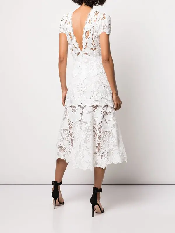 Simkhai Cut-out Detail Midi Dress - White